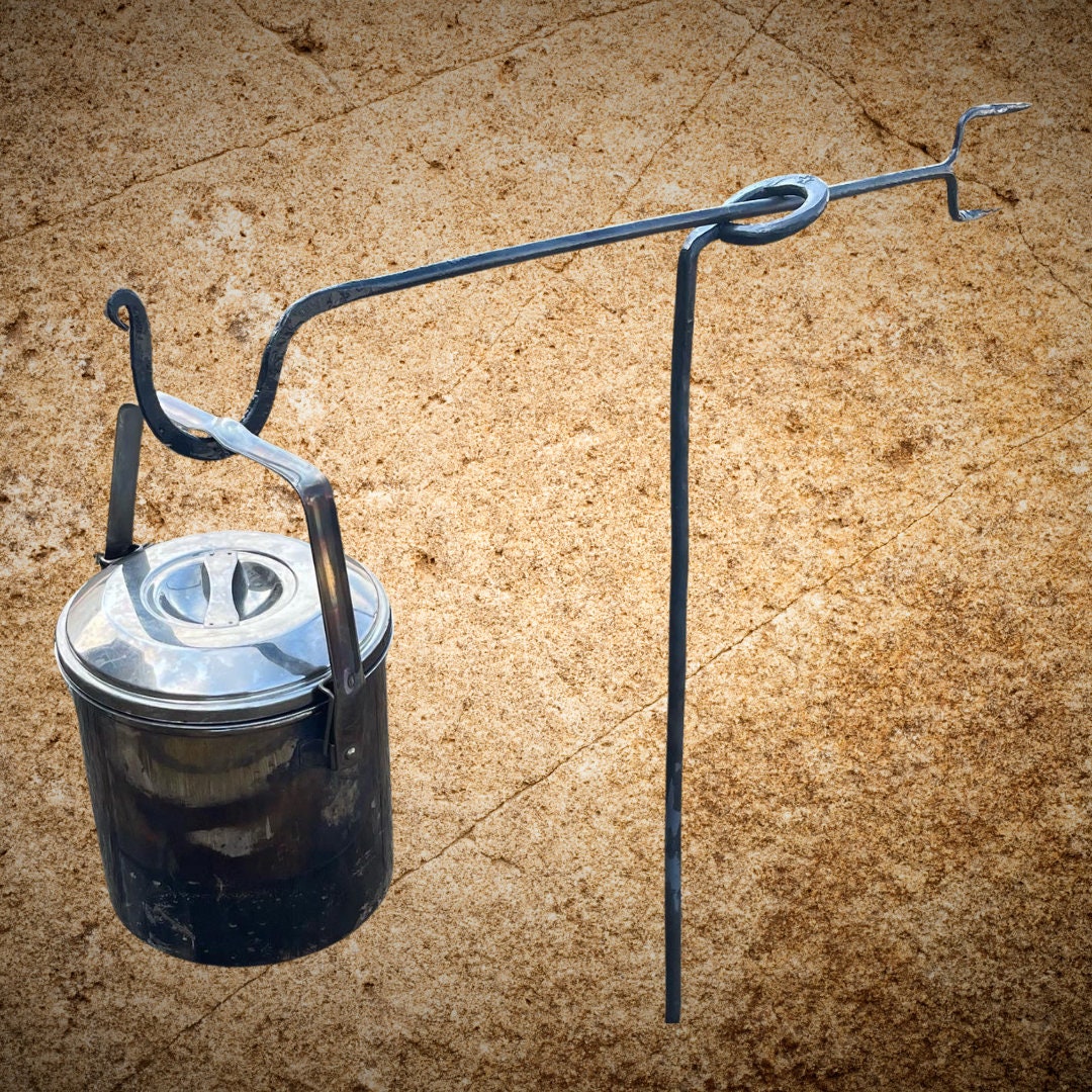 Fire Pit Cooking Setup Camp Cooking Squirrel Cooker Hand - Etsy