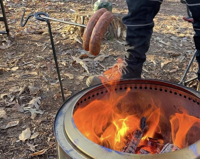 Fire Pit Cooking Setup | Camp Cooking | Squirrel Cooker | Camping ...