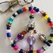 Beaded Wire Peace Sign Keychains Boho Keychains Hippie Accessory Hippie ...
