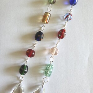 Lampwork Beaded Ceiling Fan Pull Chains With Teardrop Crystal Prisms ...