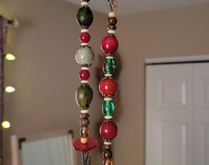 Beaded Ceiling Fan Chain Pulls/boho Light Pulls/vintage Vibe Ceiling Fan and Light Pulls/quirky ...