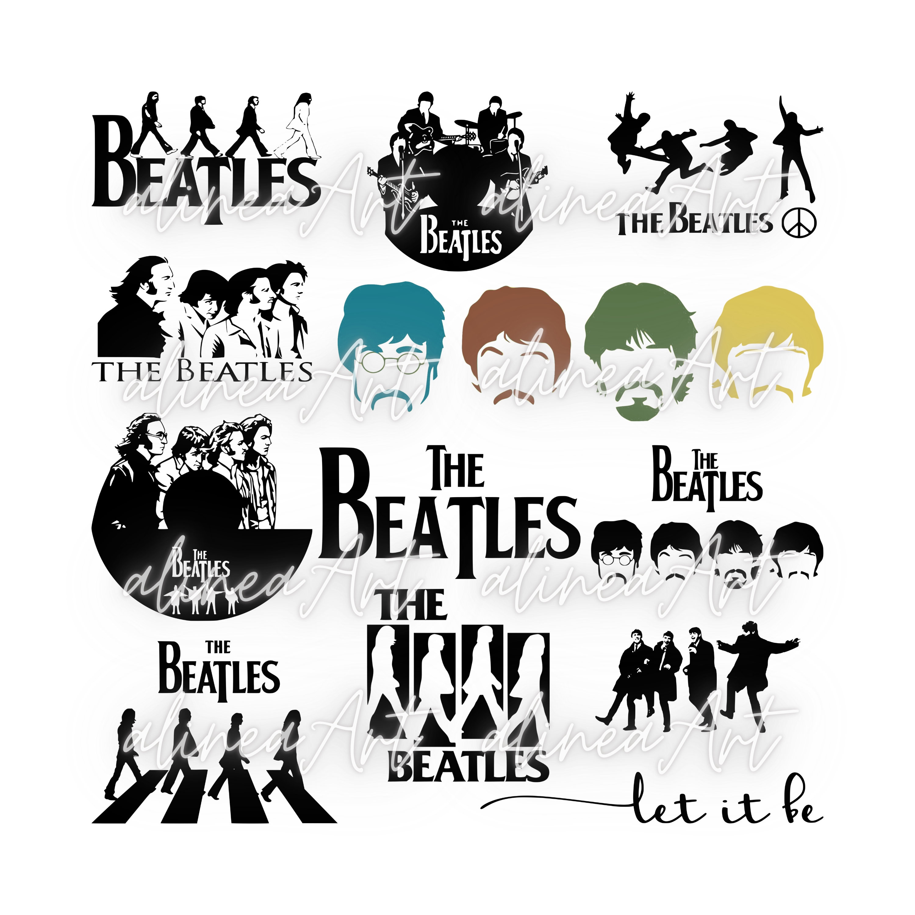 The Beatles SVG Bundle John Lennon Paul Mccartney Svg - Etsy Finland