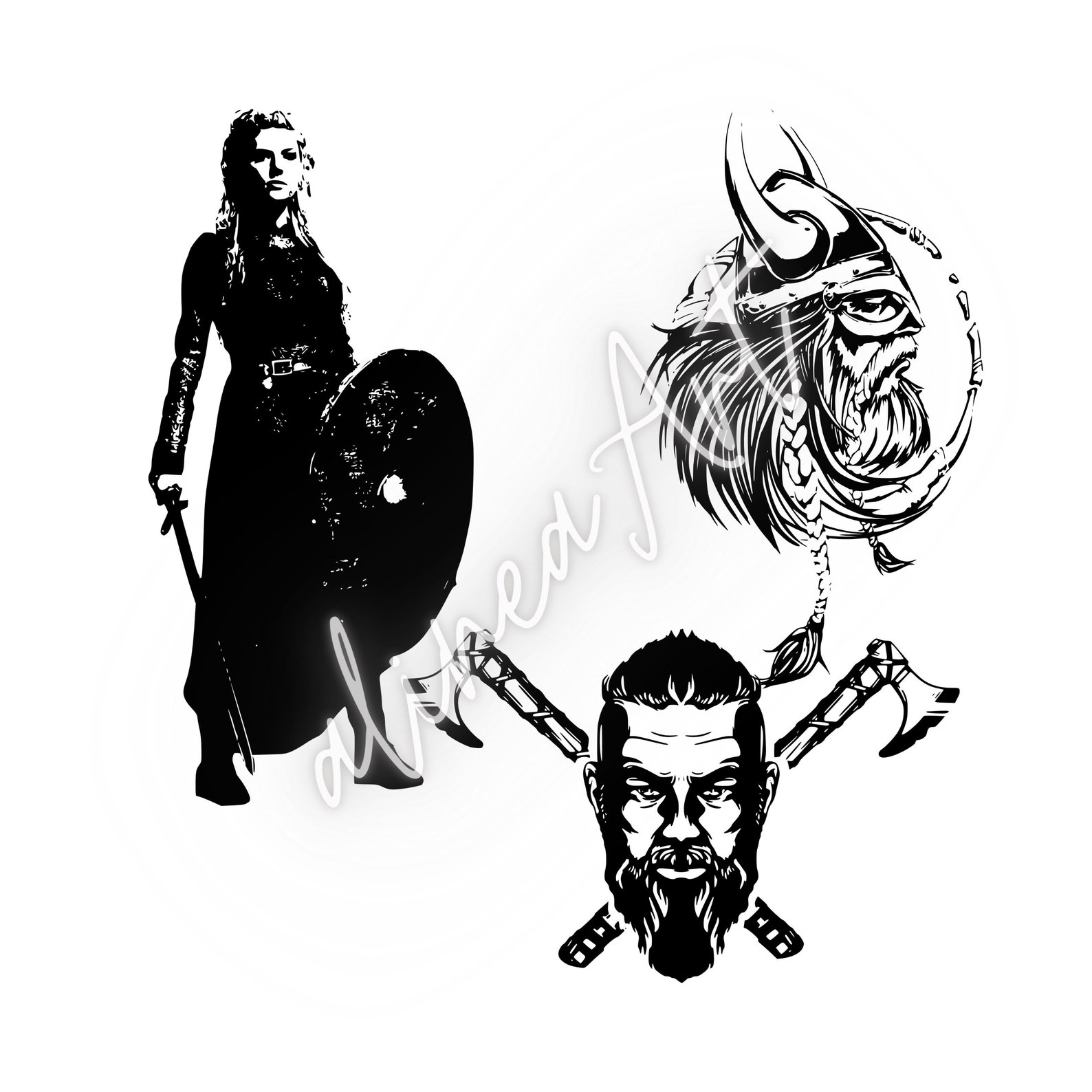 Vikings Svg Bundle Ragnar Lothbrok Silhouette Valhalla Svg Etsy India