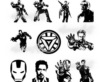 Iron Man Dxf File - Etsy