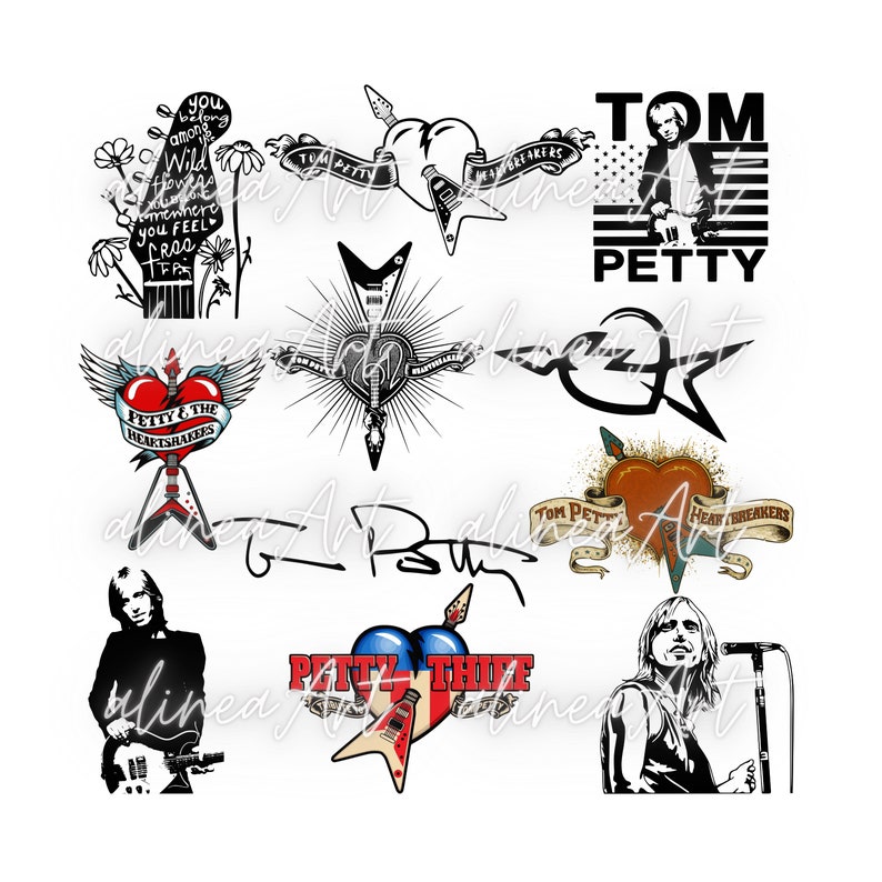 Tom Petty SVG Bundle Cut File for Cricut Svg Png Dxf Eps - Etsy