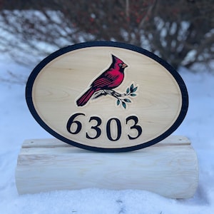 Custom Outdoor Address Sign | Engraved Wood Sign | Dimensional Design ...