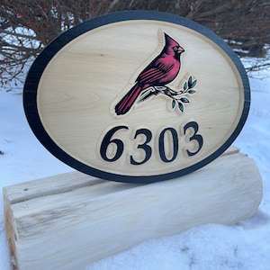 Custom Outdoor Address Sign | Engraved Wood Sign | Dimensional Design ...