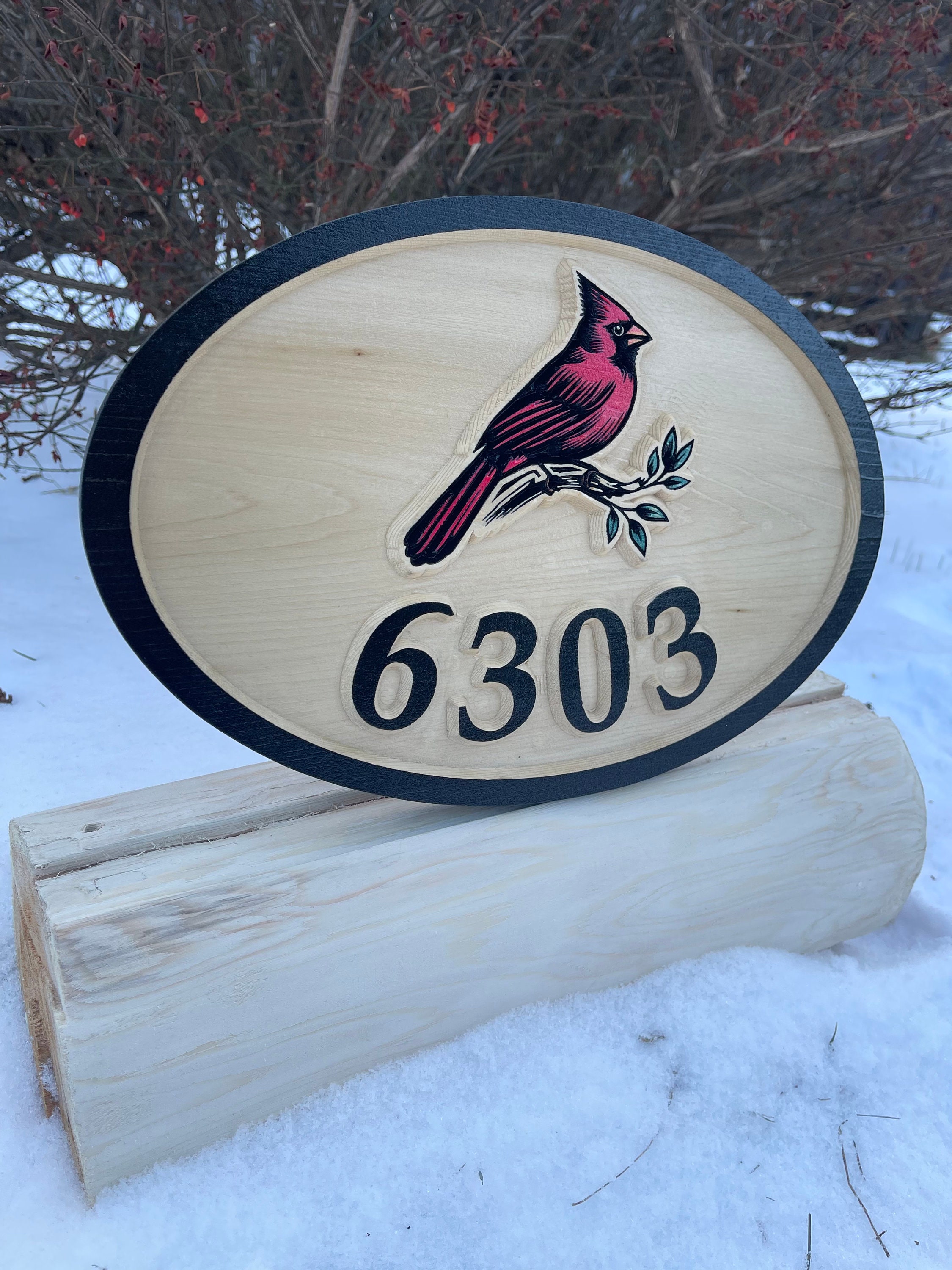 Custom Outdoor Address Sign | Engraved Wood Sign | Dimensional Design ...