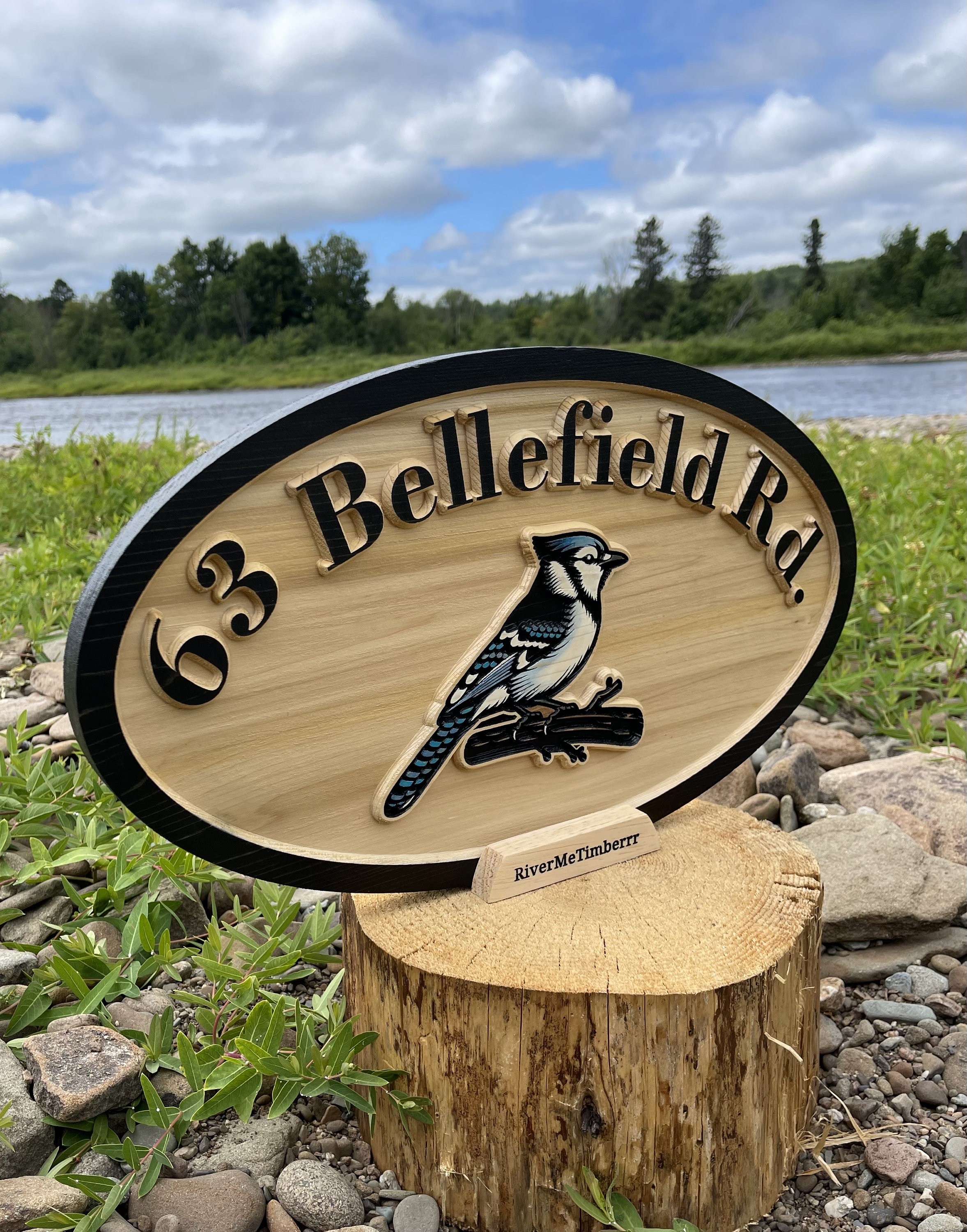 Custom Outdoor Address Sign | Engraved Wood Sign | Dimensional Design ...