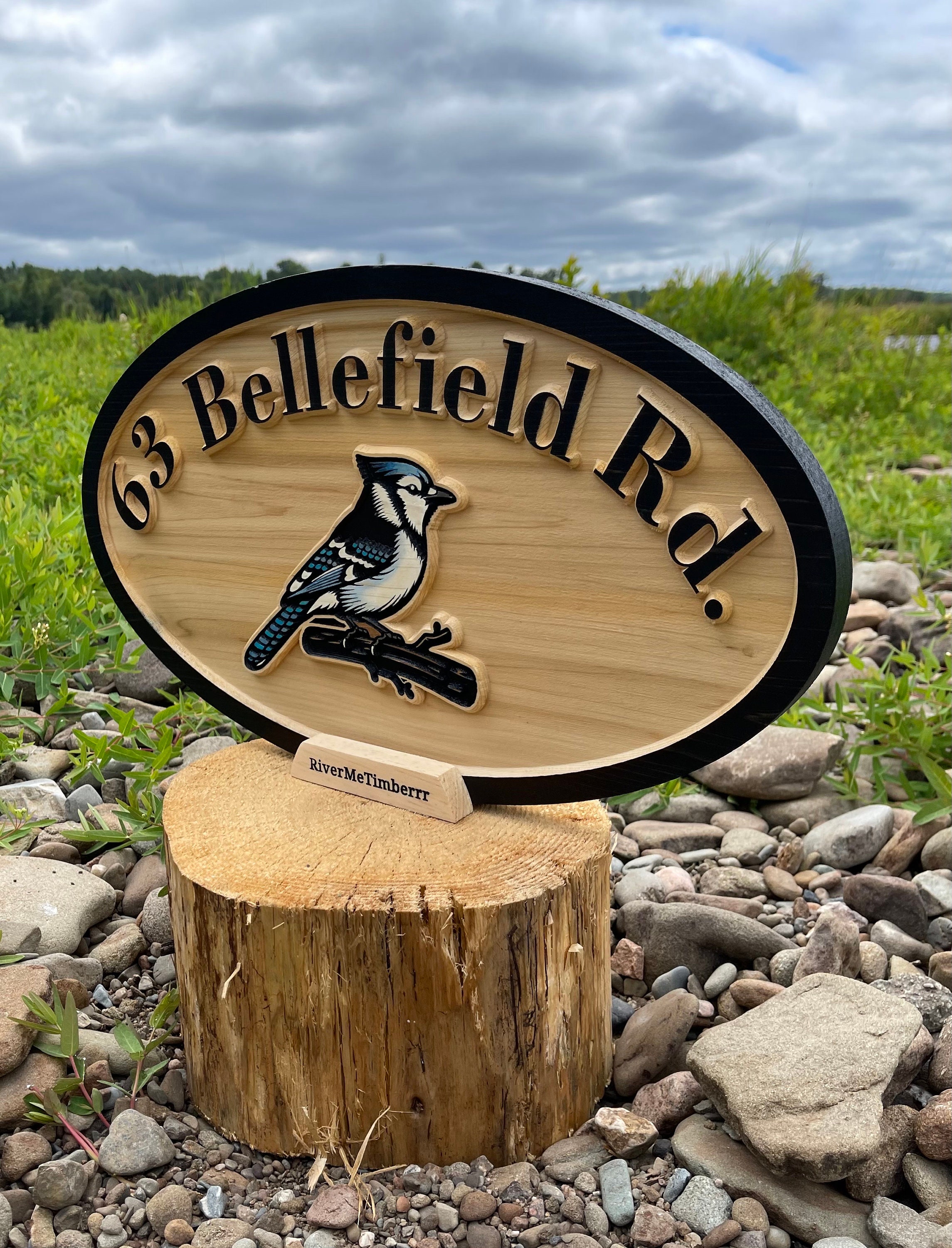 Custom Outdoor Address Sign | Engraved Wood Sign | Dimensional Design ...