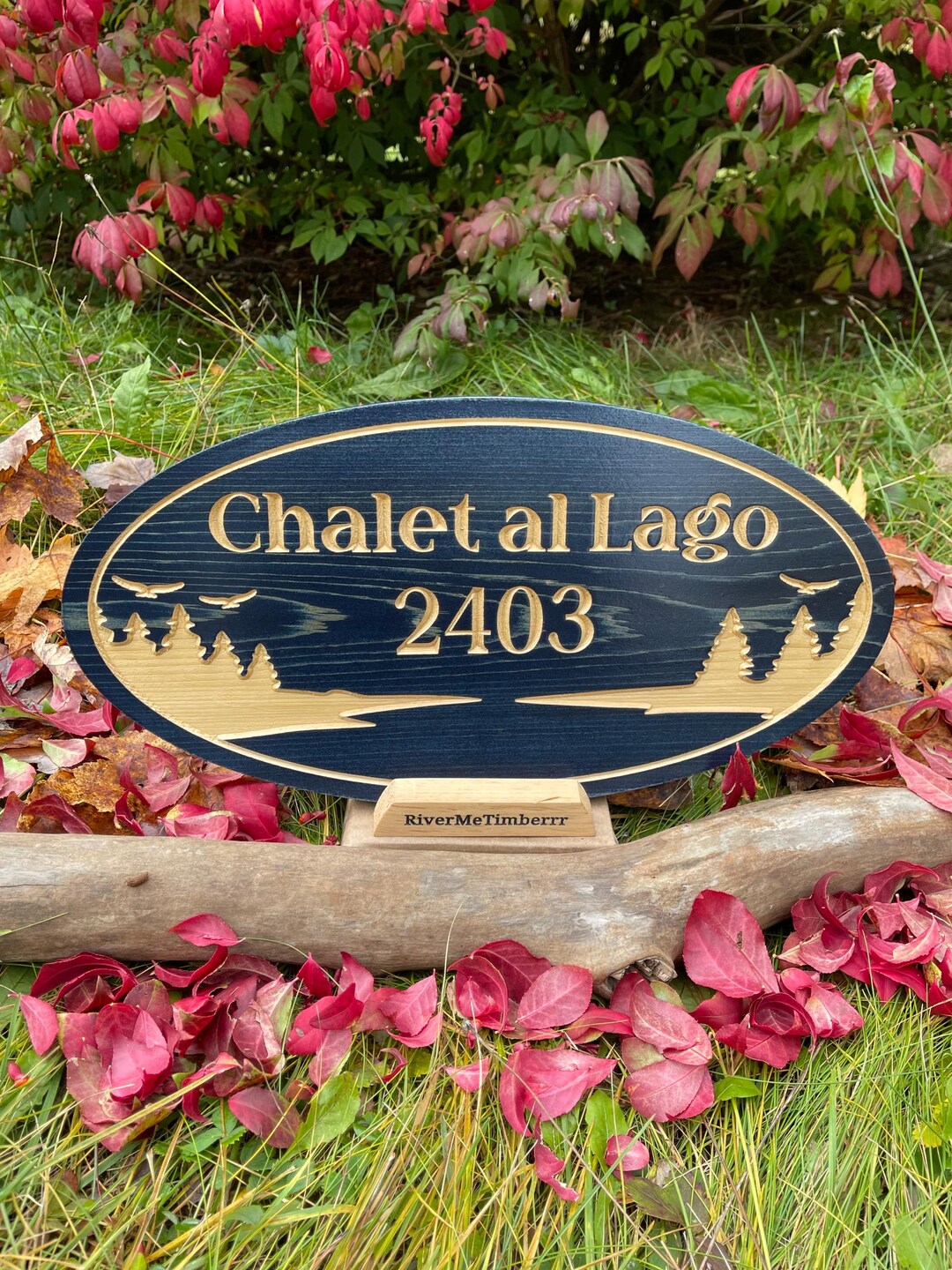 Custom Carved Address Sign | Oval Outdoor Wood Sign | Cedar | Welcome ...
