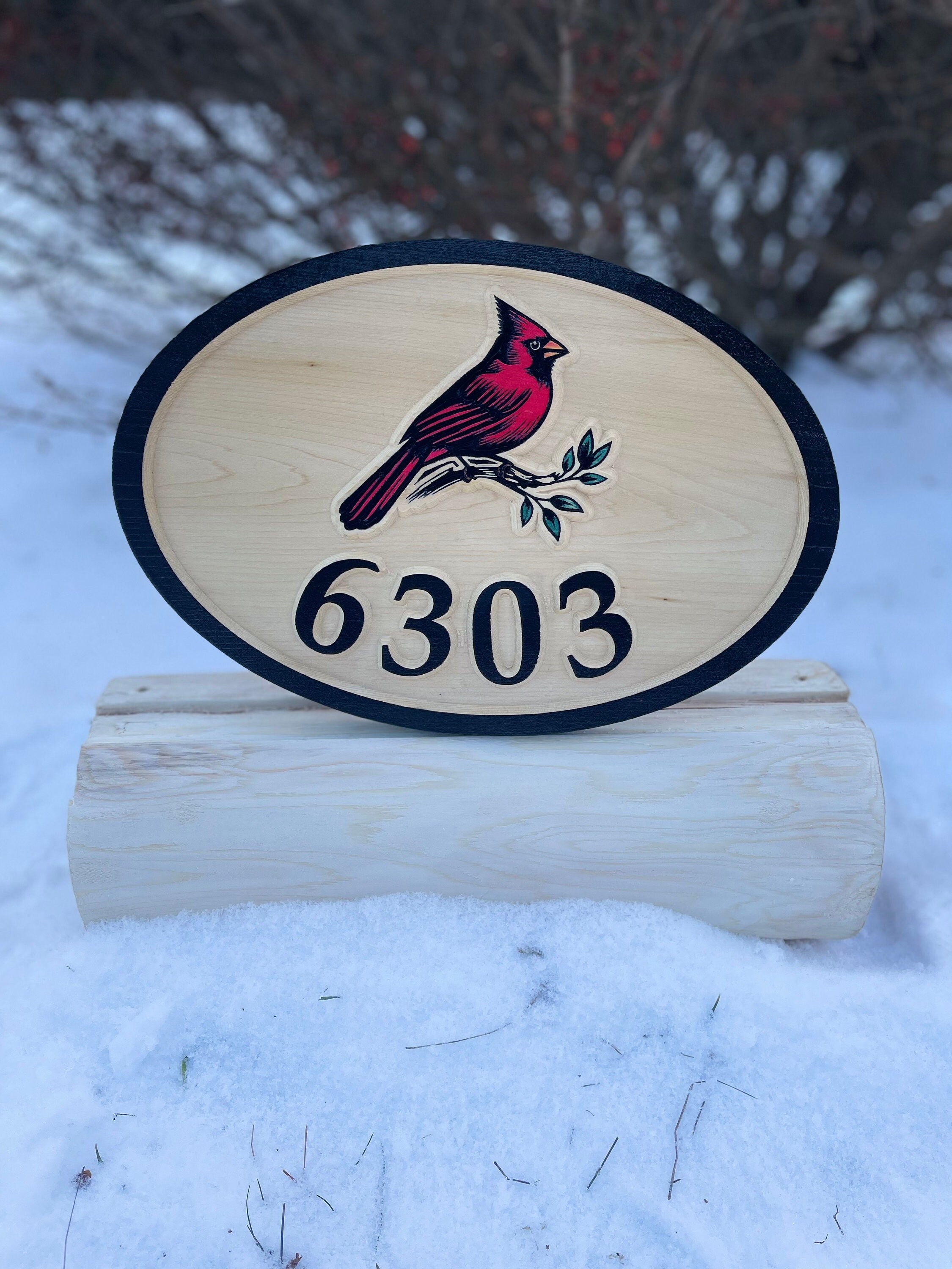Custom Outdoor Address Sign | Engraved Wood Sign | Dimensional Design ...