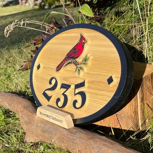 Custom Outdoor Address Sign | Engraved Wood Sign | Dimensional Design ...