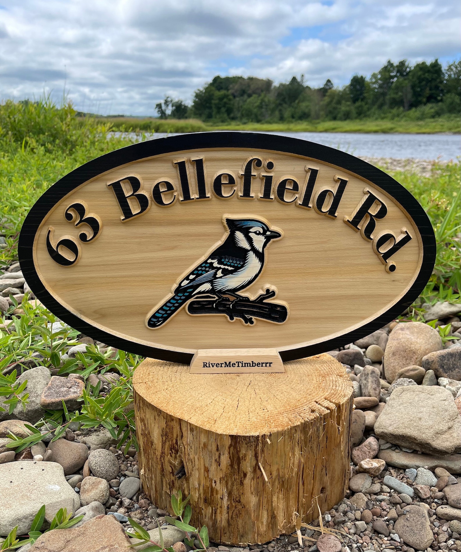 Custom Outdoor Address Sign | Engraved Wood Sign | Dimensional Design ...