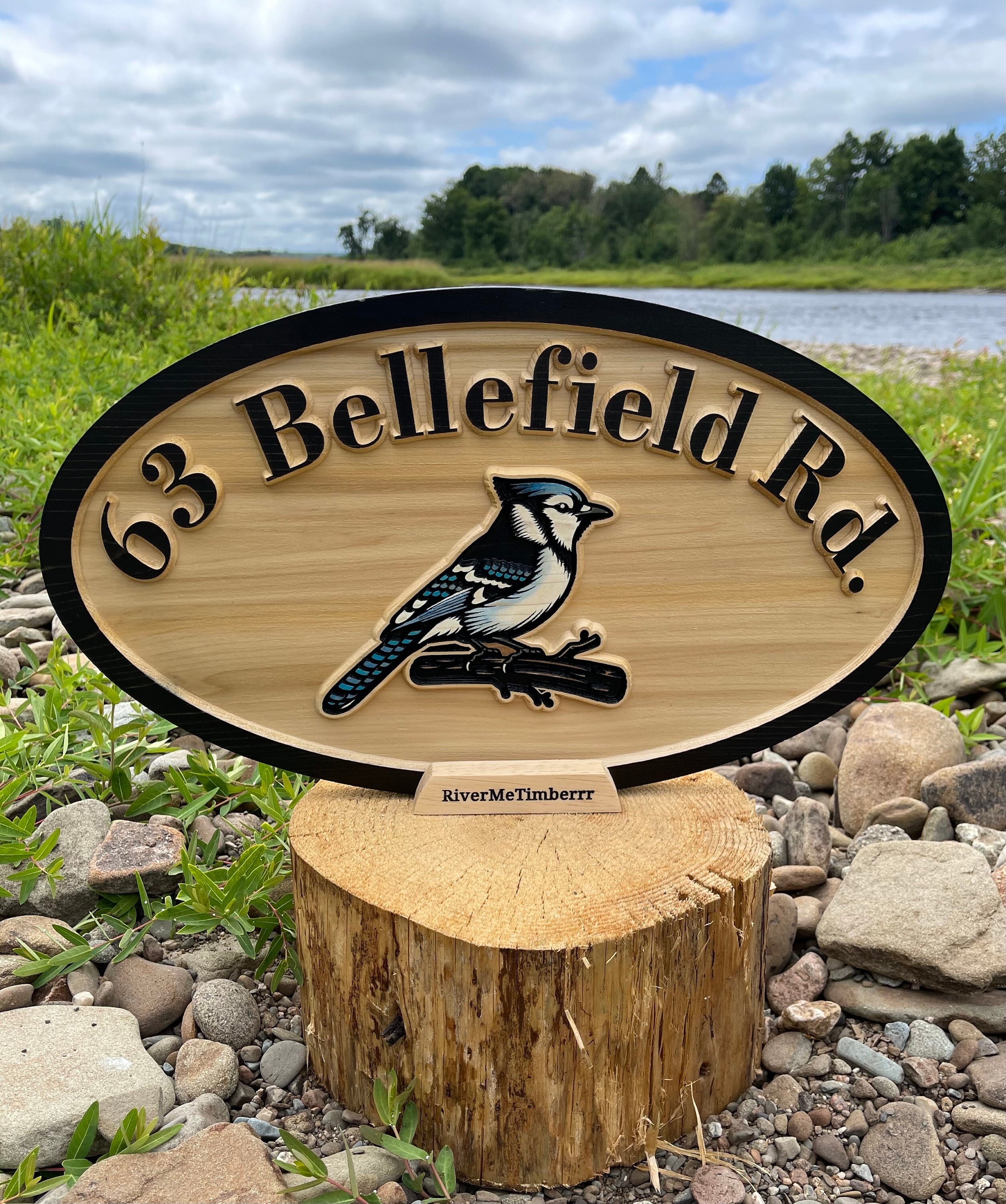 Custom Outdoor Address Sign | Engraved Wood Sign | Dimensional Design ...