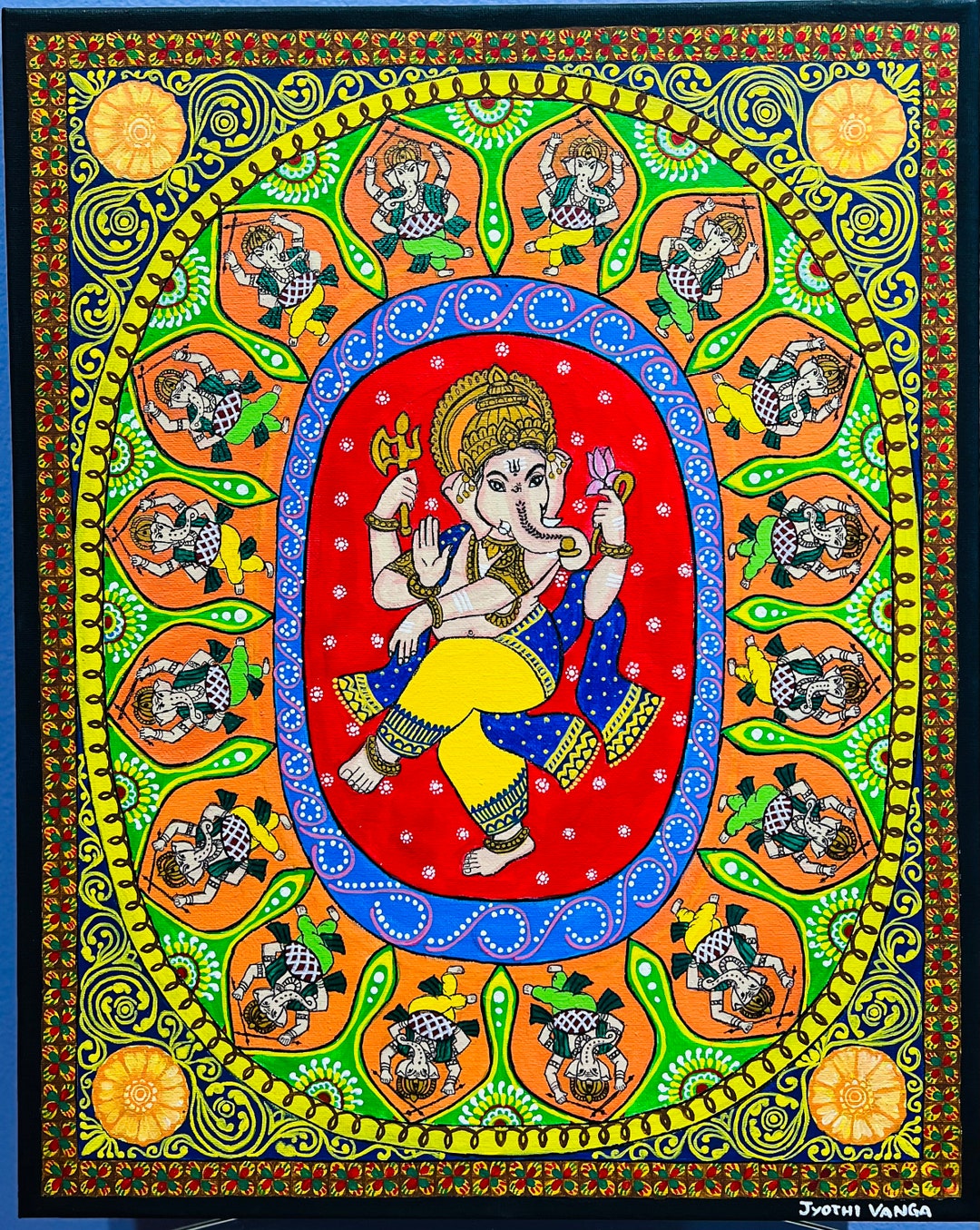Ganesha Pattachitra Painting - Etsy