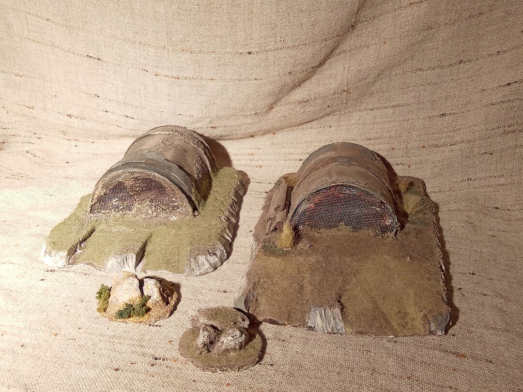 Bunker Down Post World Apocalypse Grassland Bunkers Terrain and Rocks ...