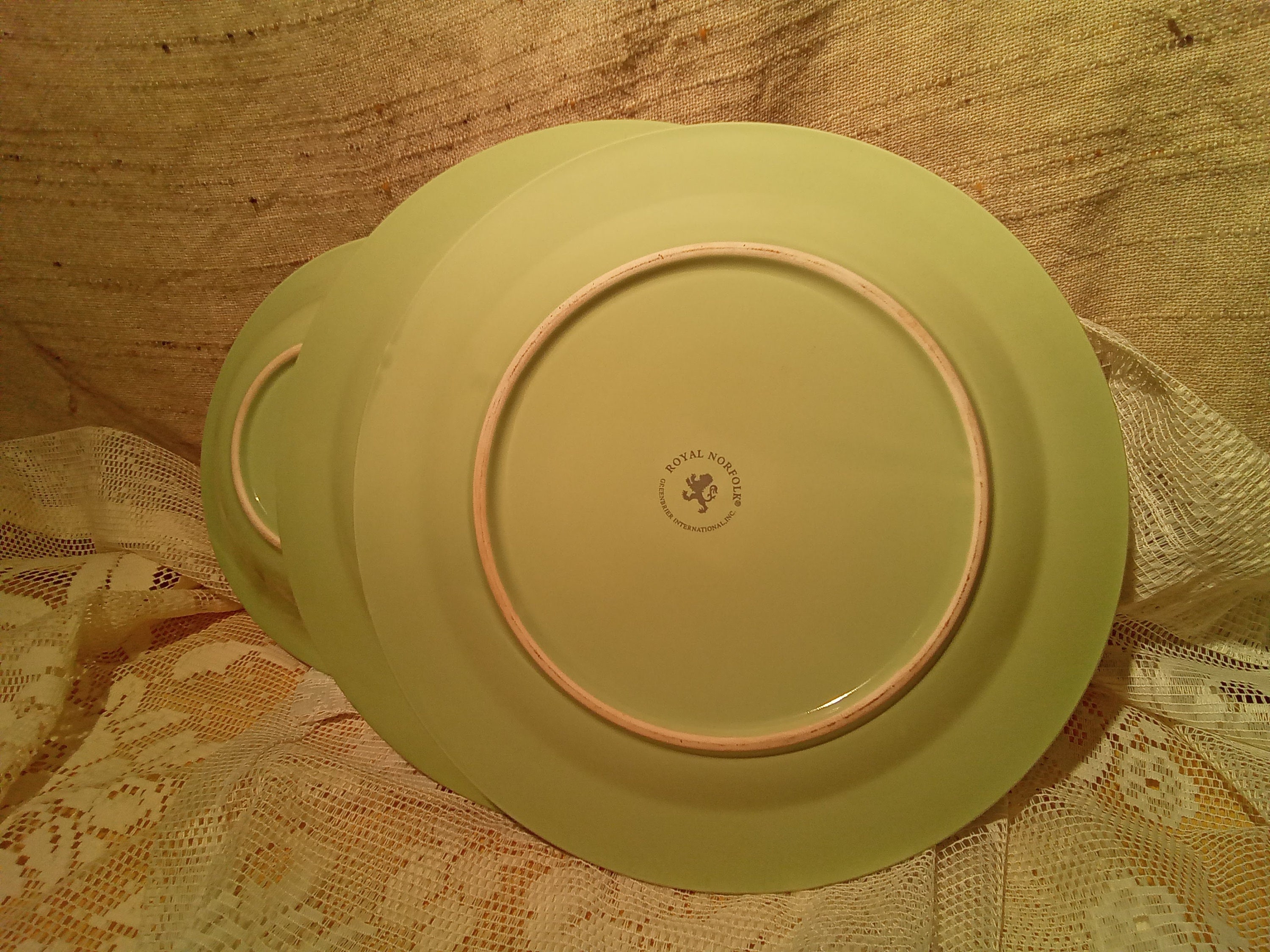 Royal Norfolk Vintage Green 3 Piece Lot Dinnerware - Etsy