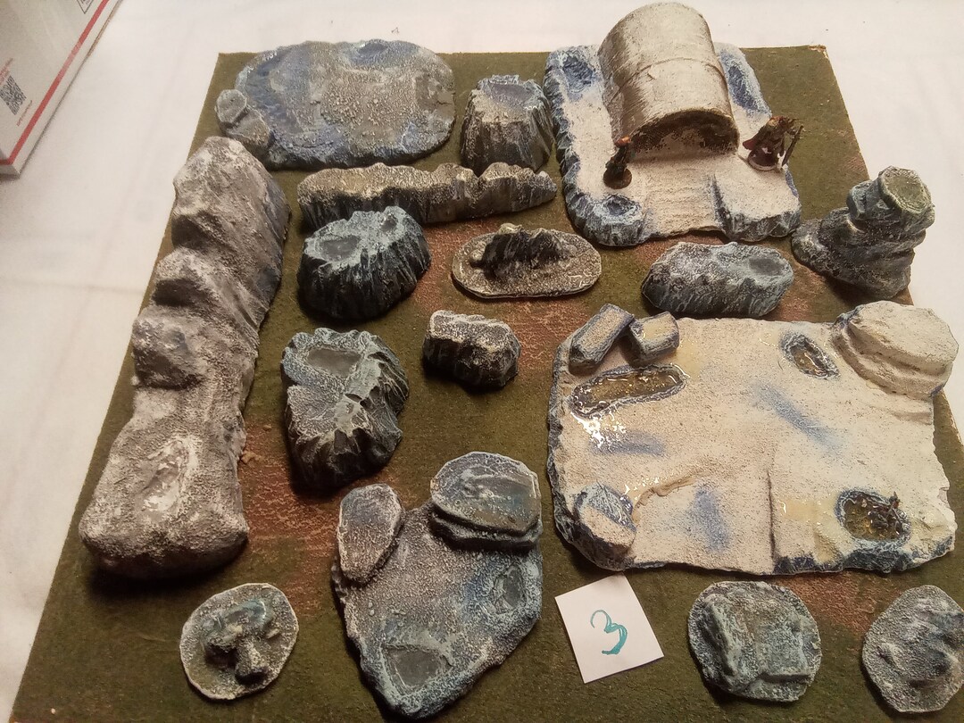 Winter Ice Terrain Bulk 16 Pc. Bunker, Dungeon & Dragons, Warhammer ...