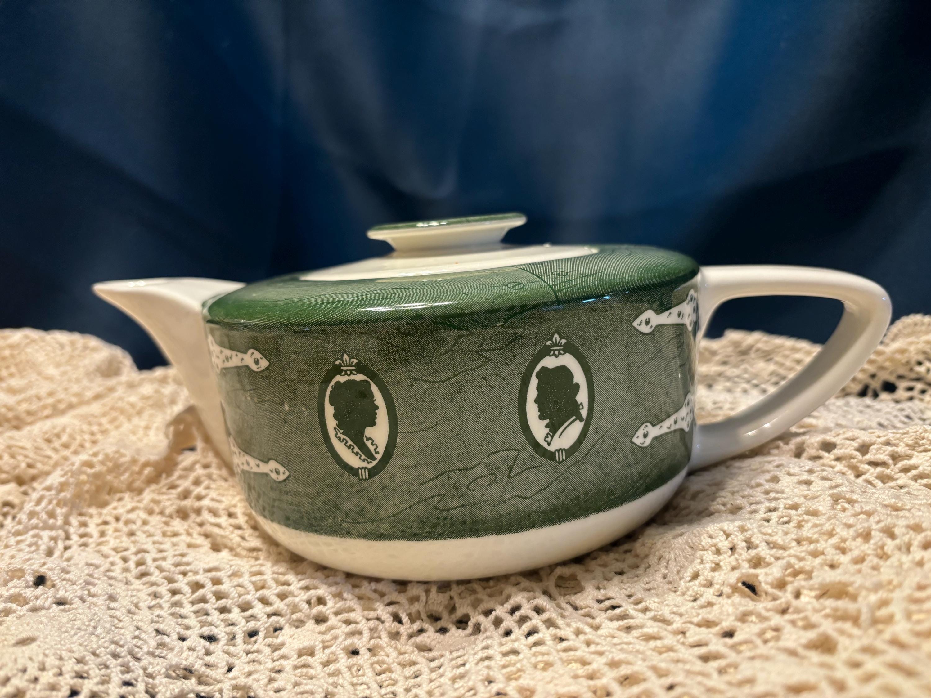 Colonial Homestead Green 1950s Teapot With Lid. Made by Royal American ...
