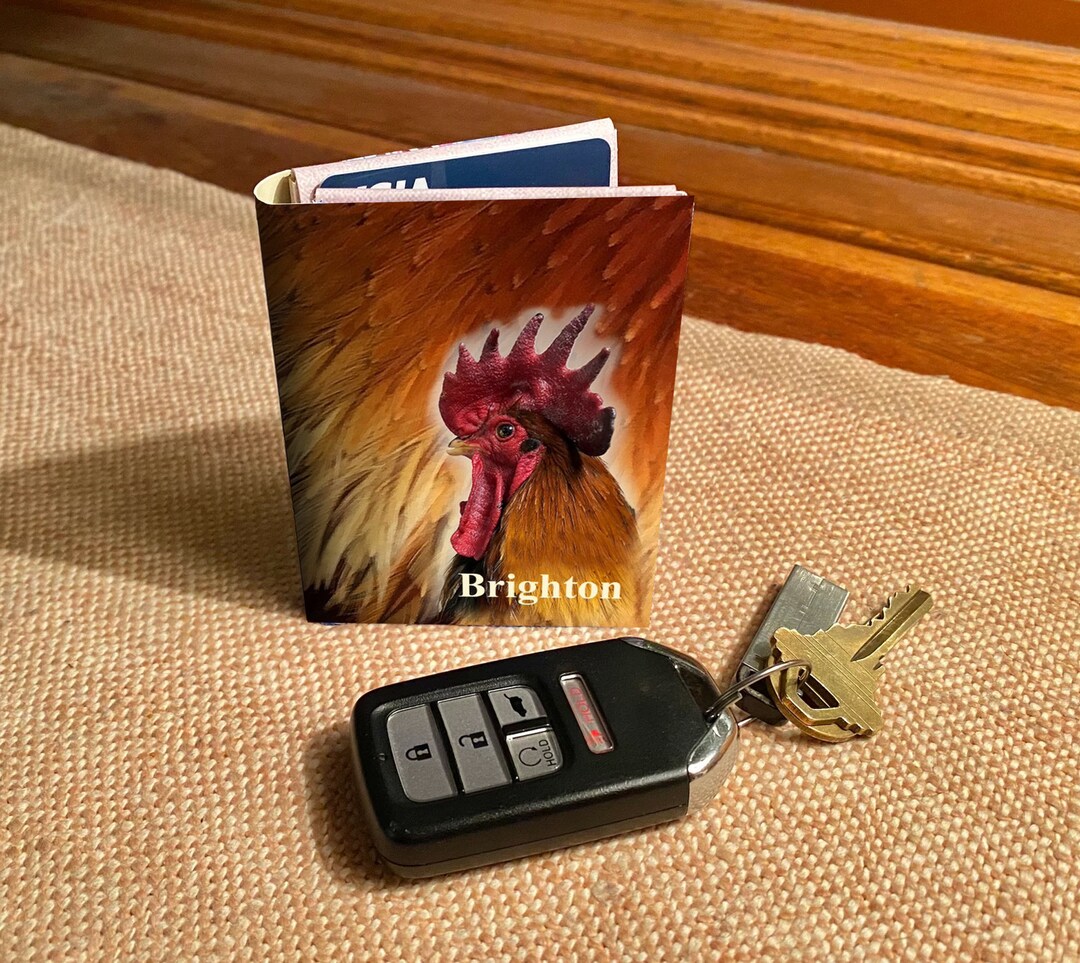 Minimalist Vegan Wallet - Chicken Run Rescue Edition. “adopt" a Chicken ...