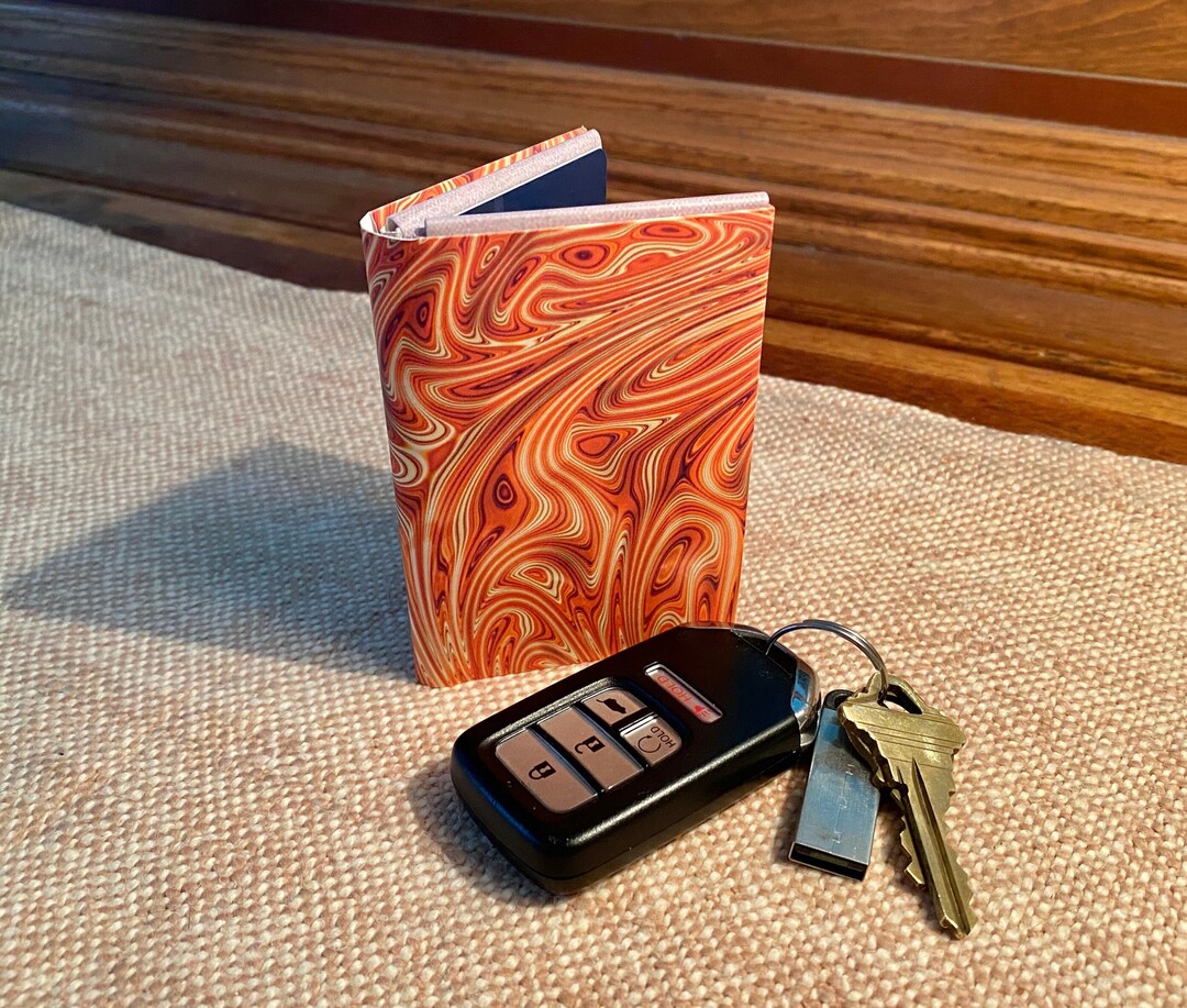 Minimalist Vegan Card Wallet - Unique Design. Front Pocket. Waterproof ...