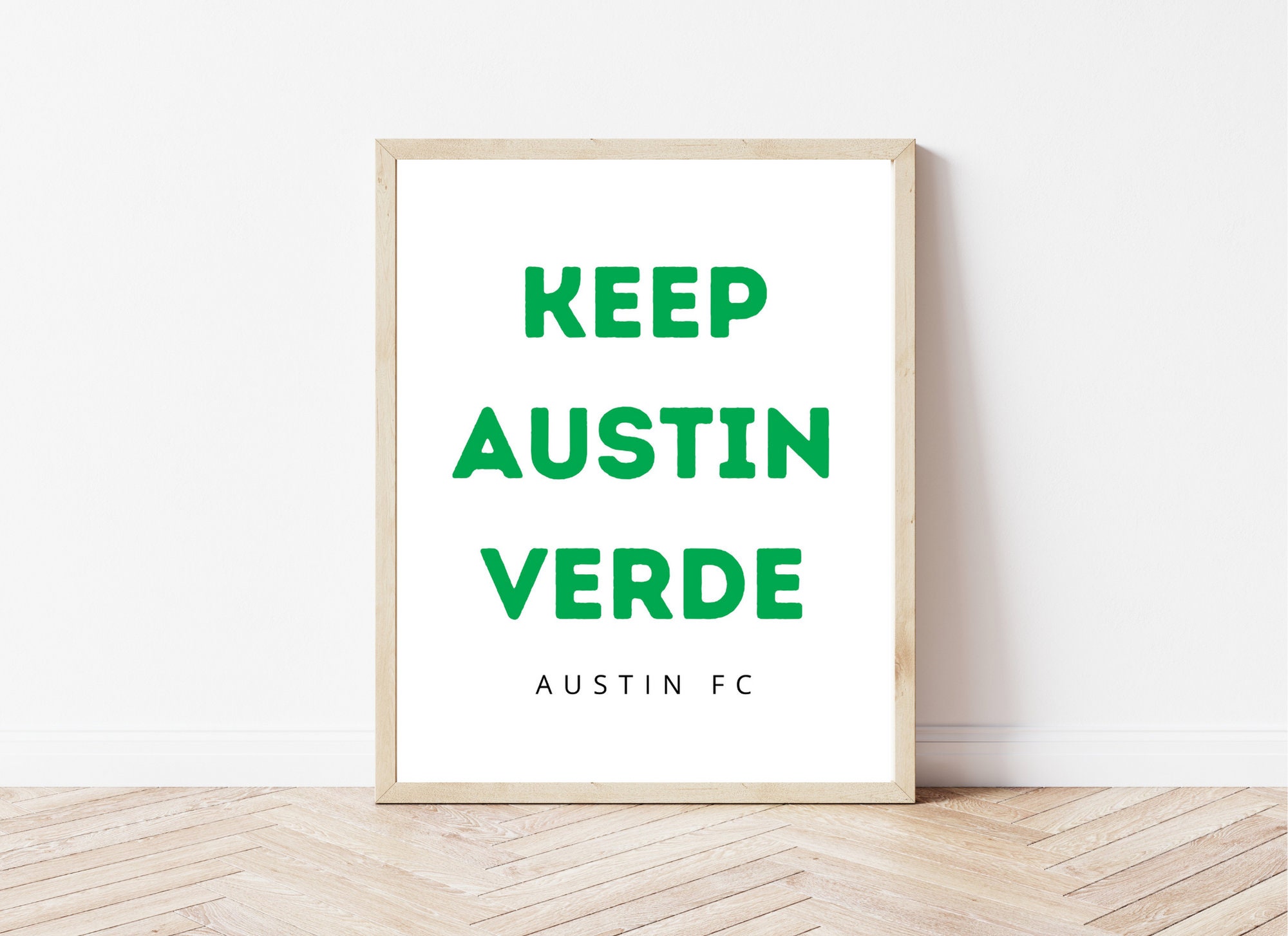 Keep Austin Verde Print Austin FC Soccer Digital Download - Etsy