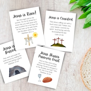 Easter Story Cards | Holy Week Cards | Easter Countdown | Christian ...