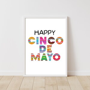 Cinco De Mayo Print | Digital Download | Party Decor | Printable Art ...