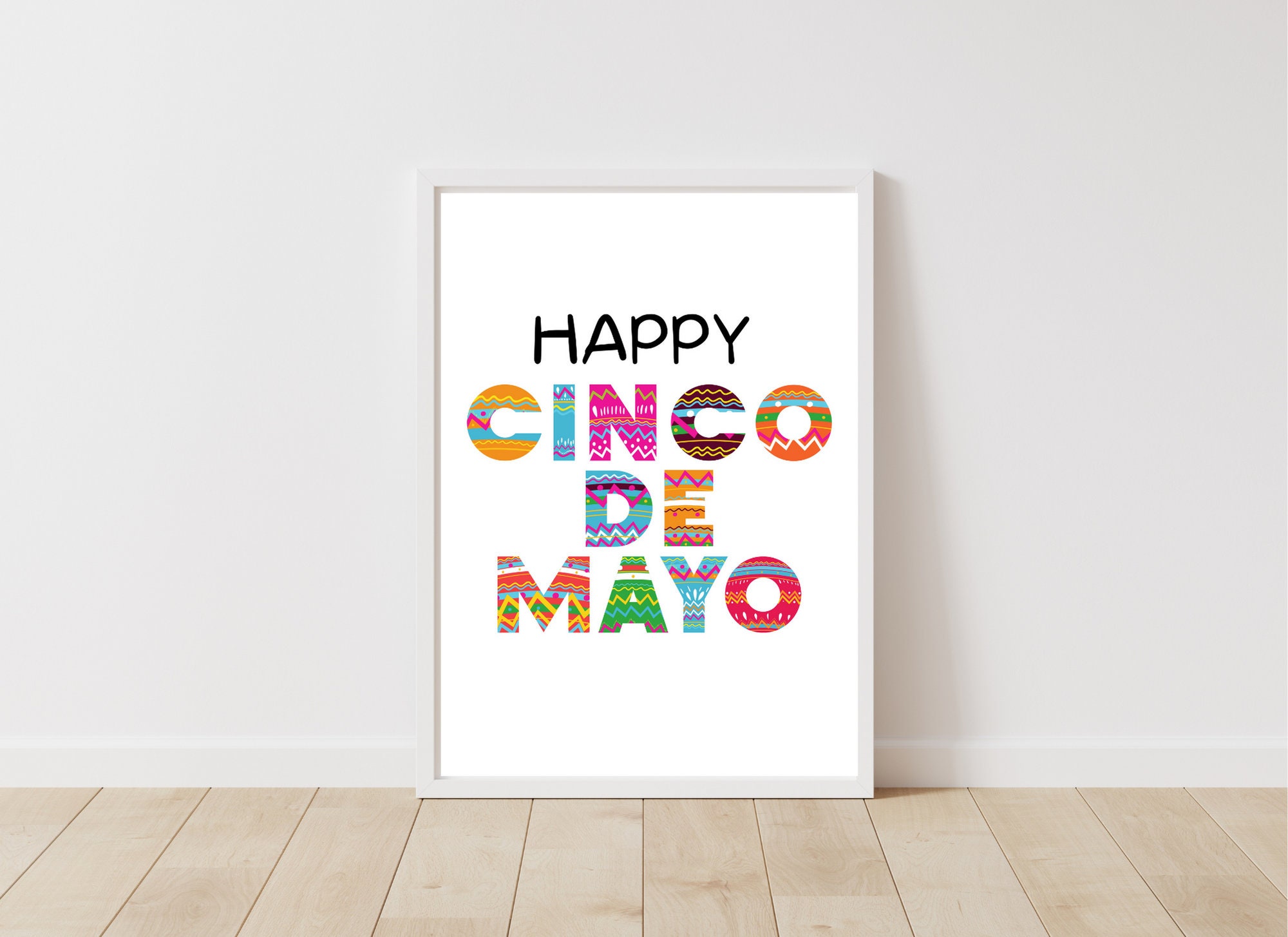 Cinco De Mayo Print Digital Download Party Decor Printable Art Cinco De ...