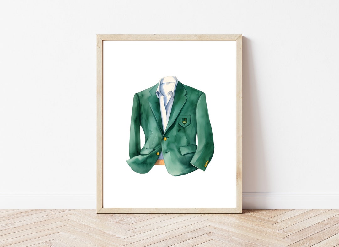 Masters Wall Decor | Golf Print | Masters Jacket | Masters Tournament ...