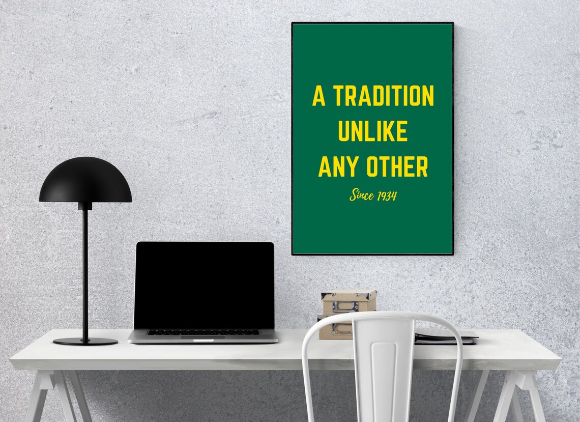 Masters Wall Decor Golf Print A Tradition Unlike Any Other - Etsy