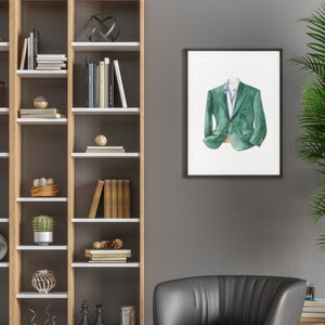Masters Wall Decor | Golf Print | Masters Jacket | Masters Tournament ...