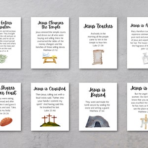 Easter Story Cards | Holy Week Cards | Easter Countdown | Christian ...