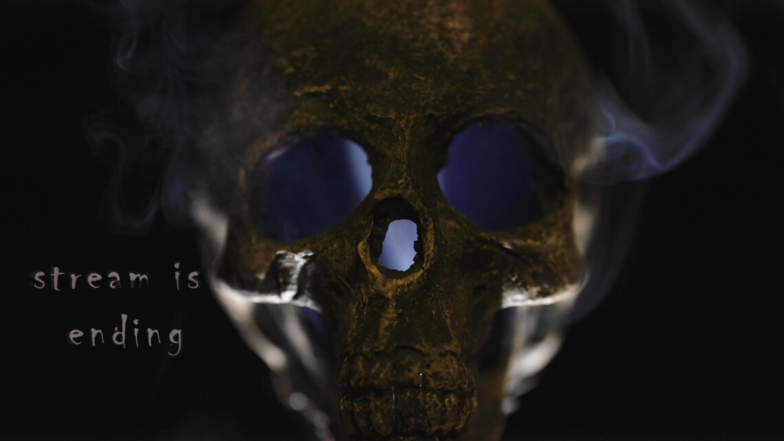 Animated Stream Screens, Spooky Skull Halloween, Offline, Starting ...