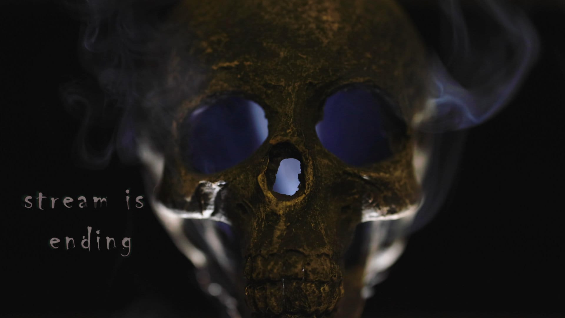 Animated Stream Screens, Spooky Skull Halloween, Offline, Starting ...