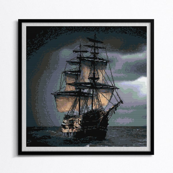 Needlepoint Ship - Etsy