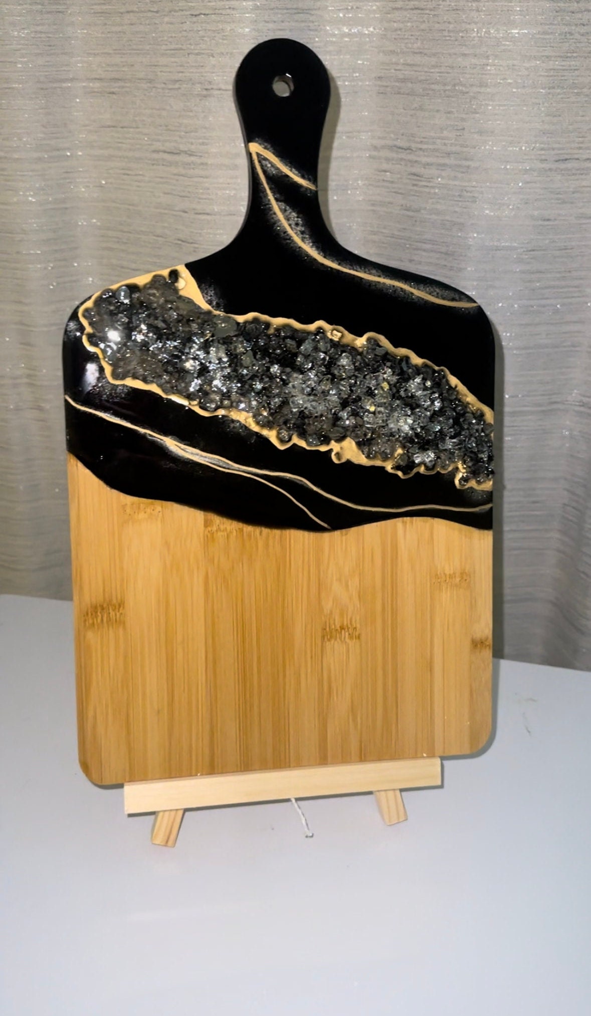 Charcuterie Cutting Board - Serving Board - Geode - Crystal - Glass ...