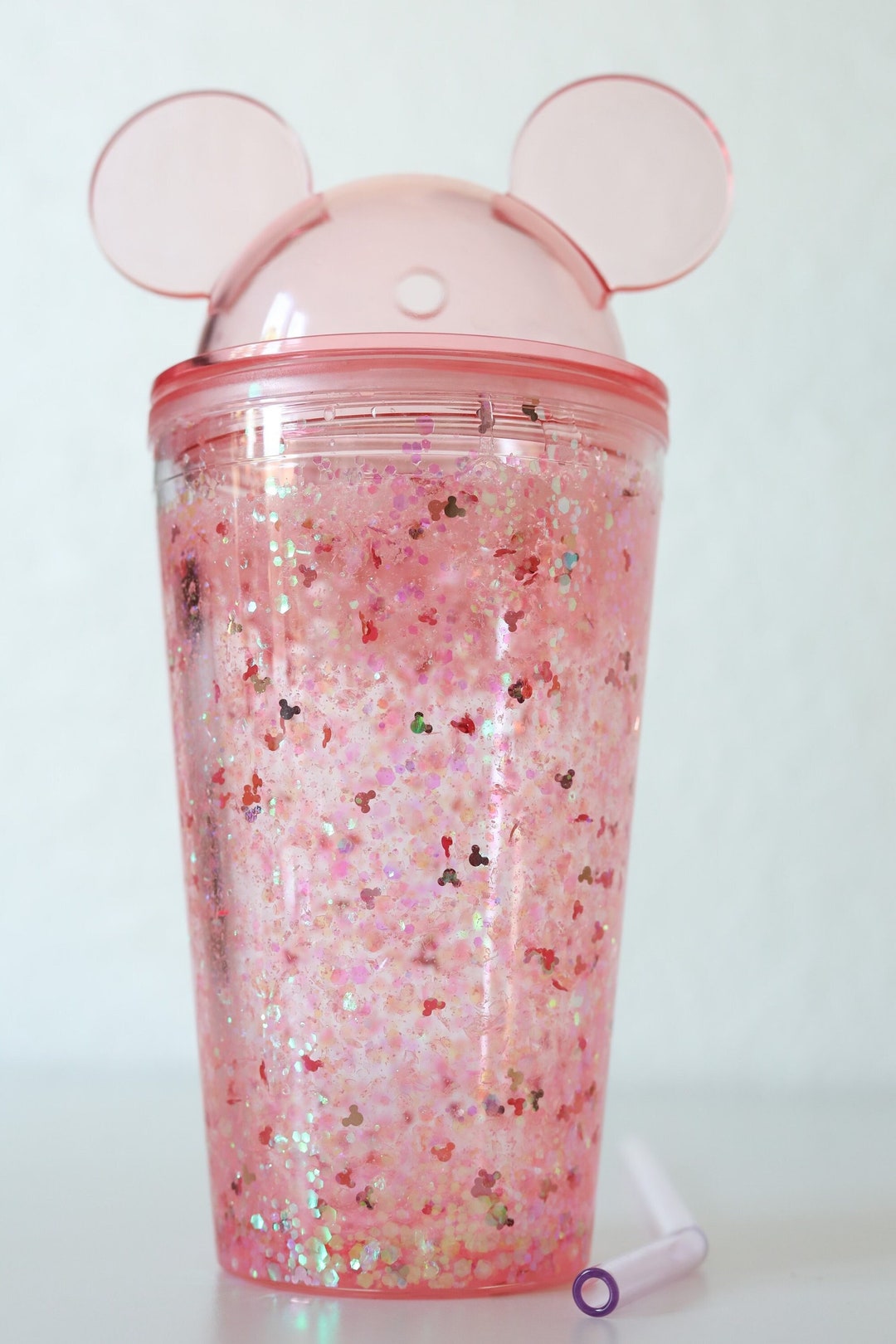 Mickey Mouse Ears Custom Snow Globe Tumbler - Disney Cup - Mickey ...