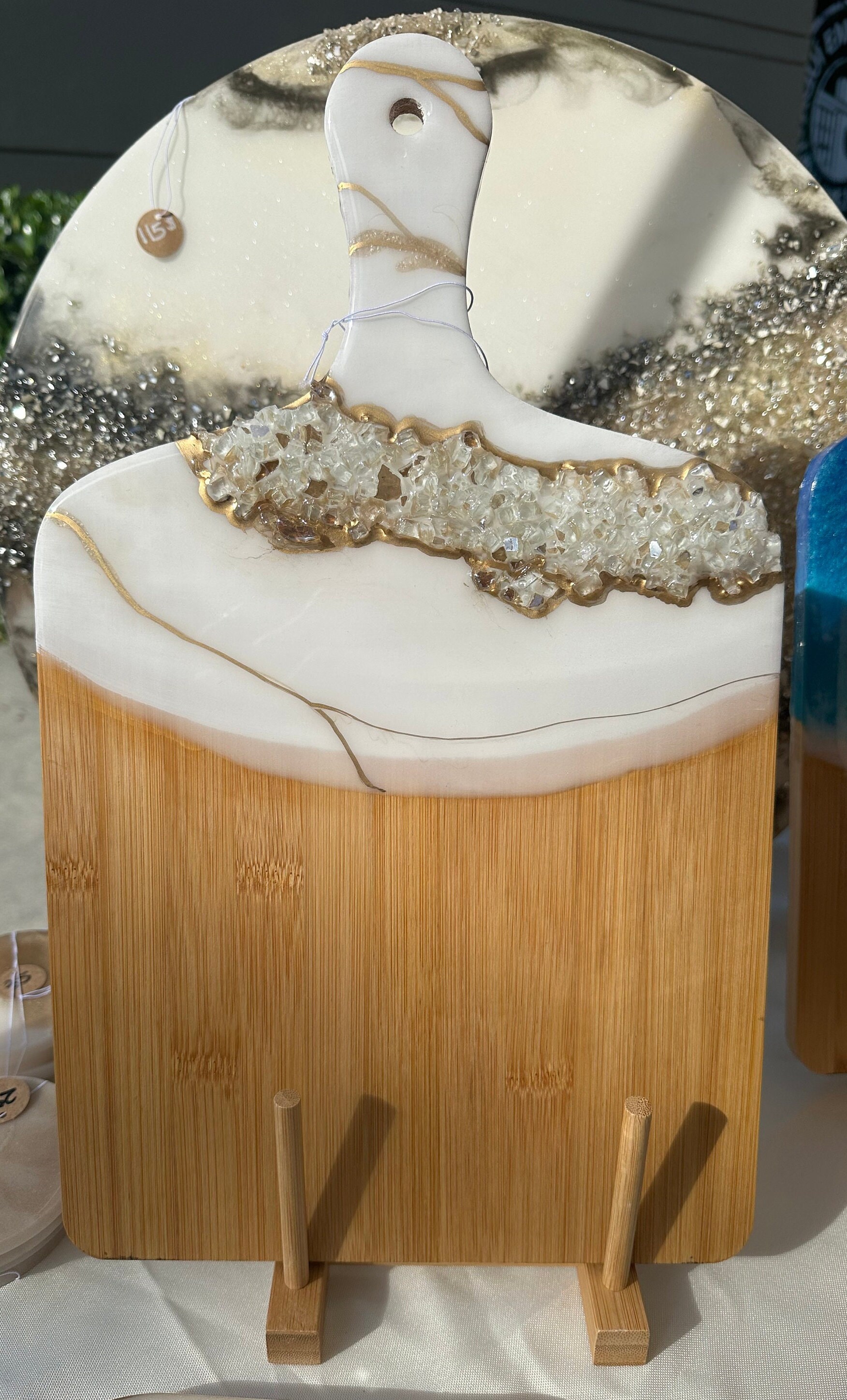 Charcuterie Cutting Board - Serving Board - Geode - Crystal - Glass ...