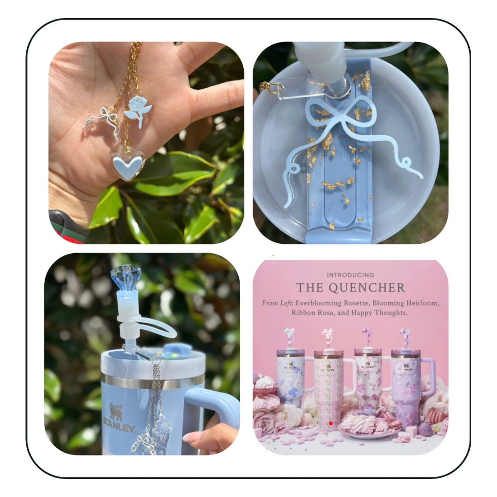 Coquette Bow Tumbler Accessories Coquette Stanley Name Plate ...