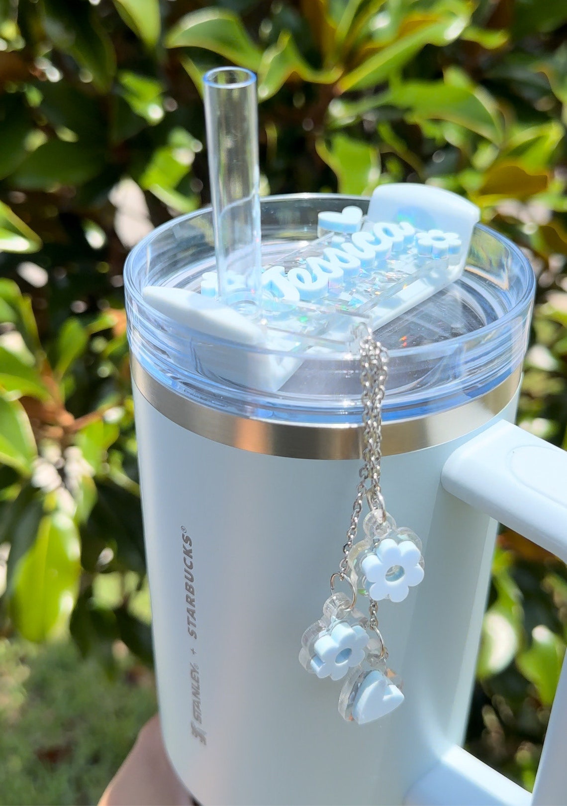 Daisy Name Tag Retro Flower Topper Name Plate Personalization Tumbler ...