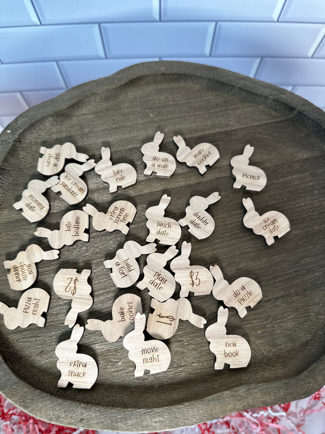 Reward Chart Tokens Kids Chore Tokens Good Behaviortokens Easter Basket ...