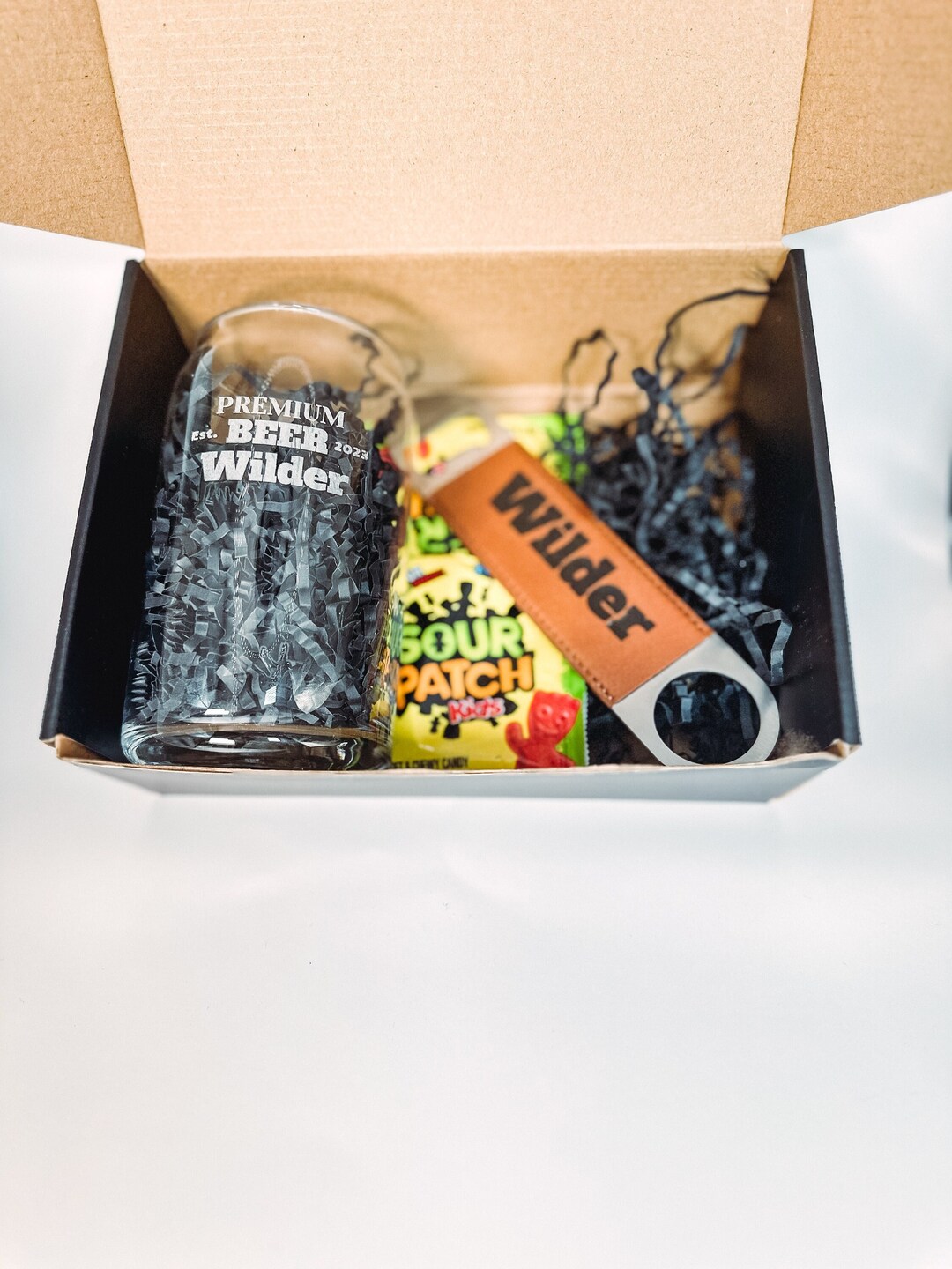 Men's Gift Set Personalized Gift Box With Beer Can Glass Beer Bottle ...