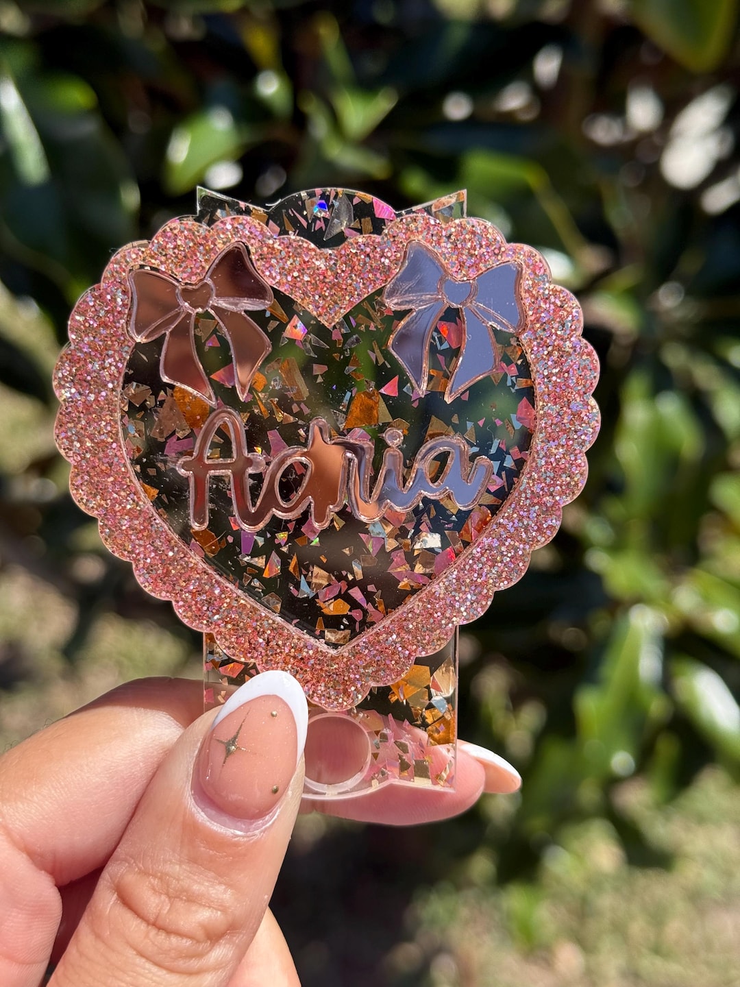 Rose Gold Quencher Name Topper Antique Pink Tumbler Topper Glitter Pink ...