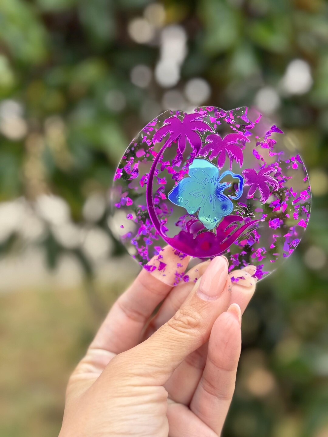 Tropical Paradise Tumbler Cup Accessories Set Beach-themed Topper ...