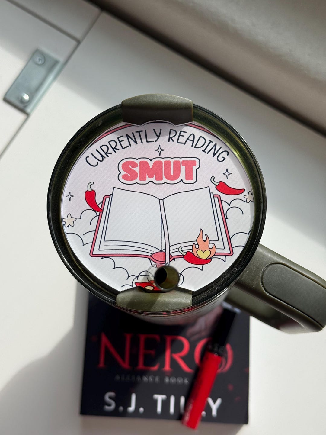 Booktrope Name Plate 30 Oz 40oz Book Stanley Name Plate Reading Stanley ...