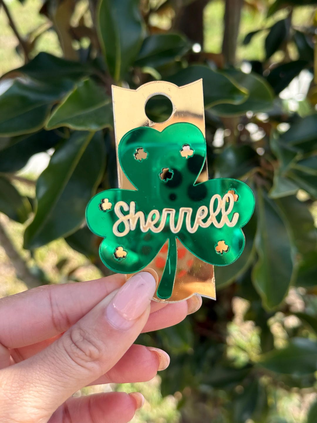Shamrock Name Plate Tumbler Topper Name Plate for Tumbler Quencher ...