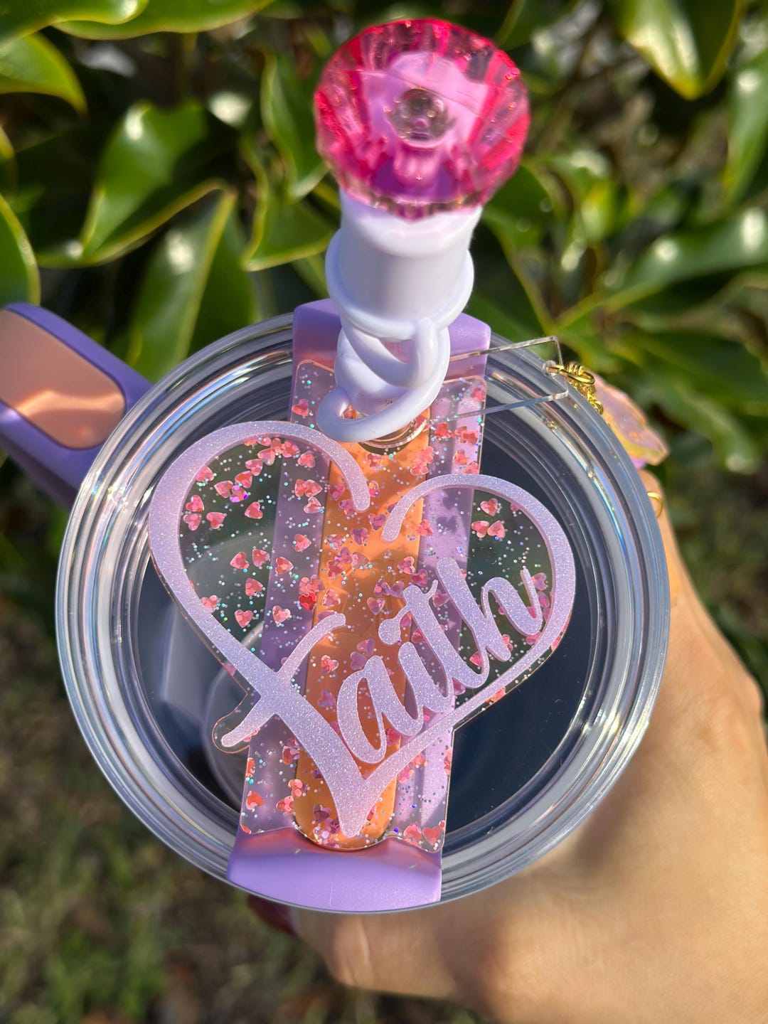 Faith Tumbler Name Tag Faith Stanley Topper Accessories Custom Name ...