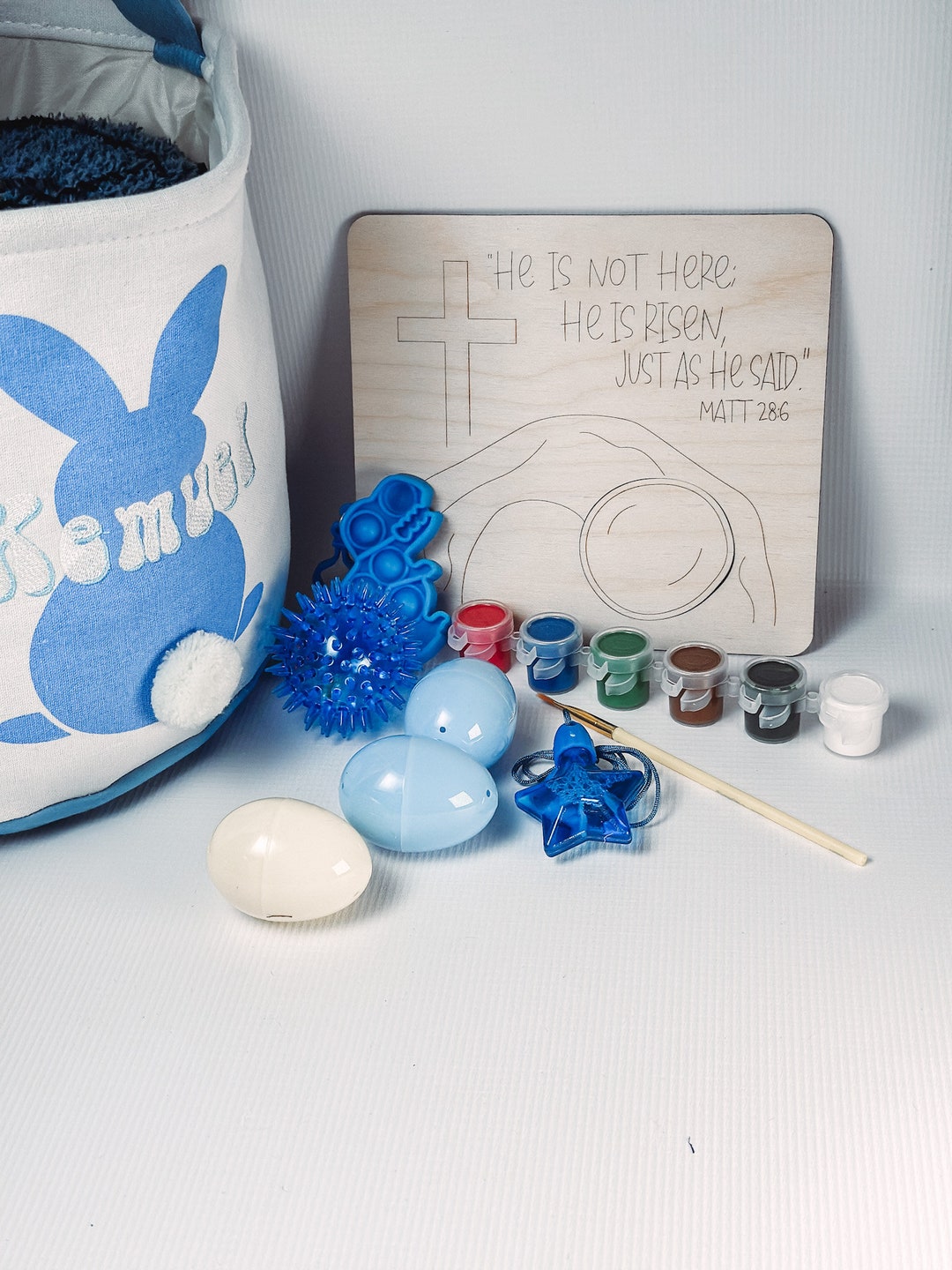 Easter Basket Personalized Easter Basket Filled Resurrection Puzzle ...